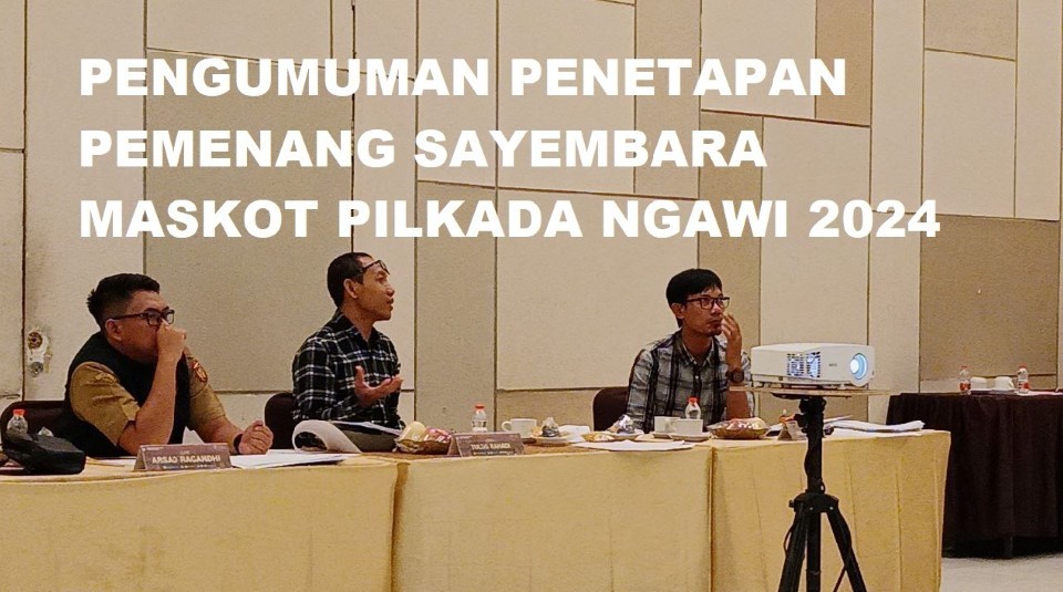 KPU KAB-NGAWI - Penetapan Pemenang Sayembara Maskot Pemilihan Bupati dan Wakil Bupati Ngawi ...